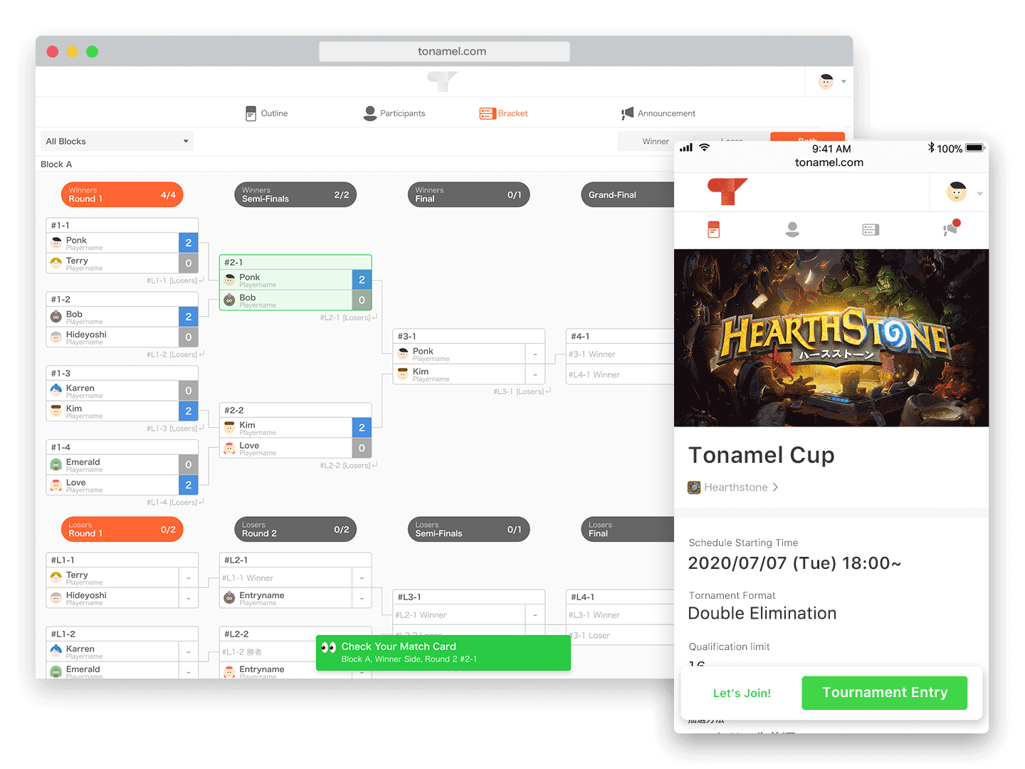 Tonamel - Better Tournaments, Better Platform